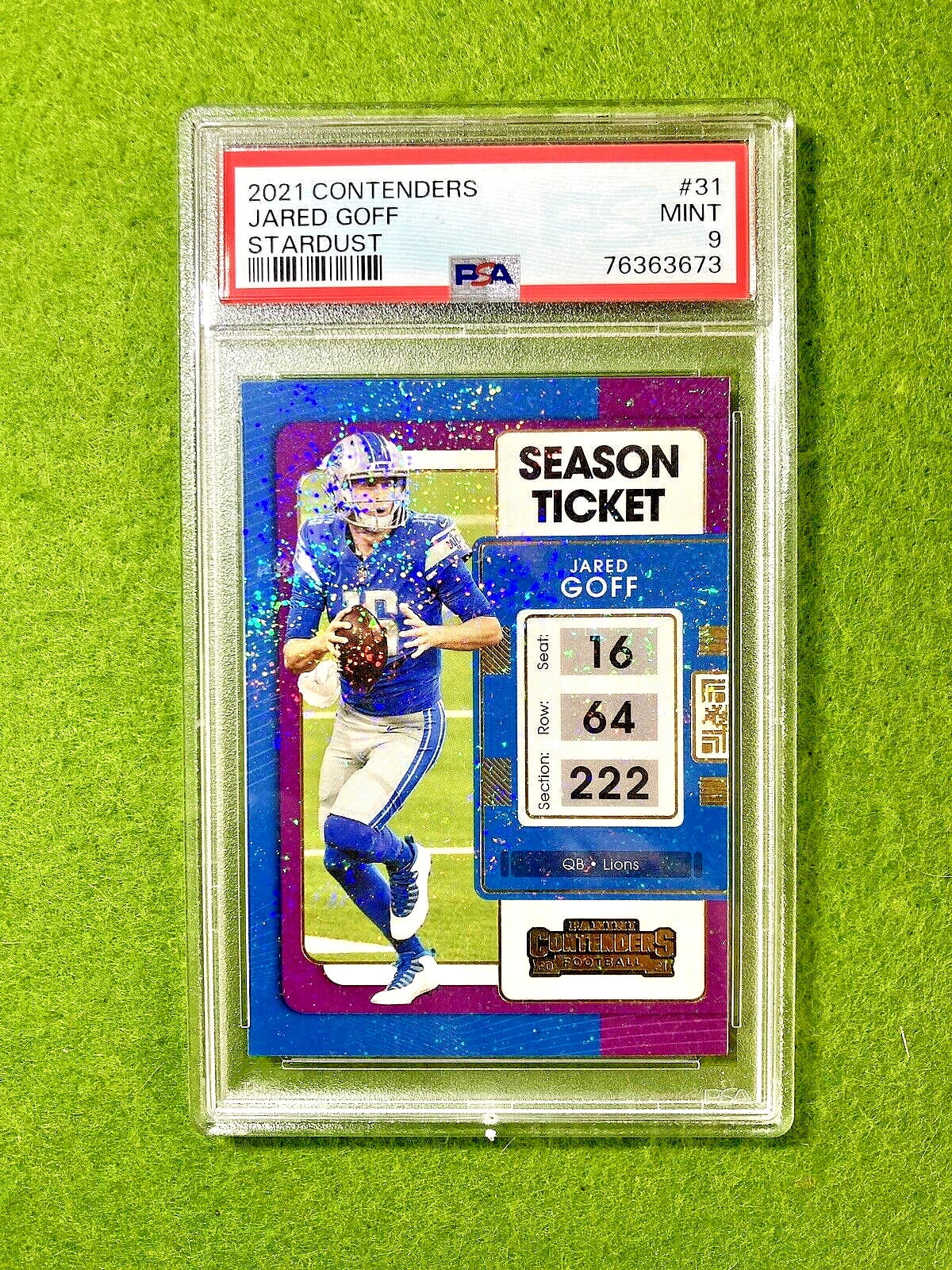 Jared Goff WHITE SPARKLE PRIZM STARDUST SSP CARD 2021 Panini Contenders SP PSA 9 - Walmart.com