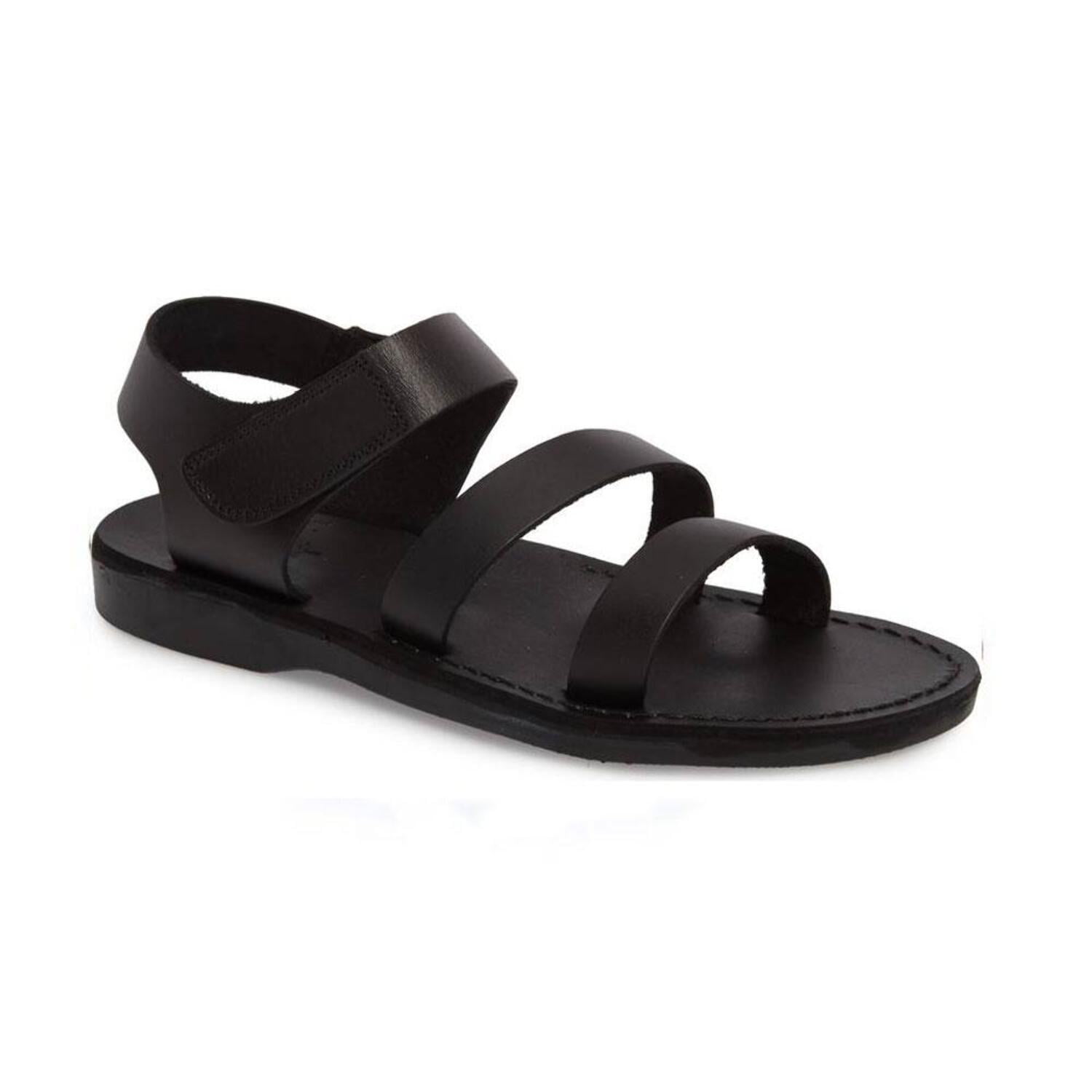 Jared - Leather Velcro Strap Sandal - Mens Sandals - Walmart.com