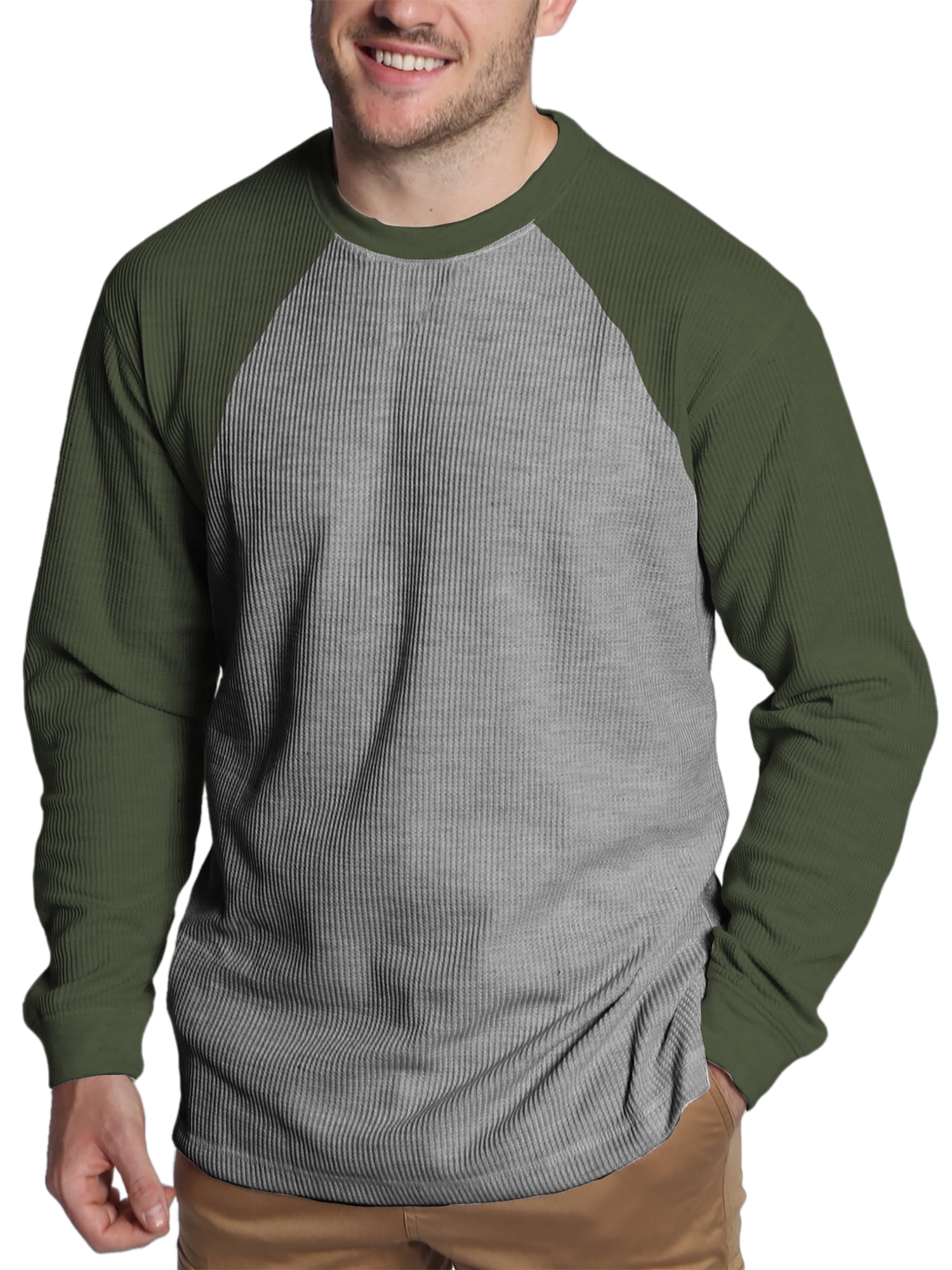 Jared Men's Long Sleeve Raglan Thermal Shirt - Walmart.com