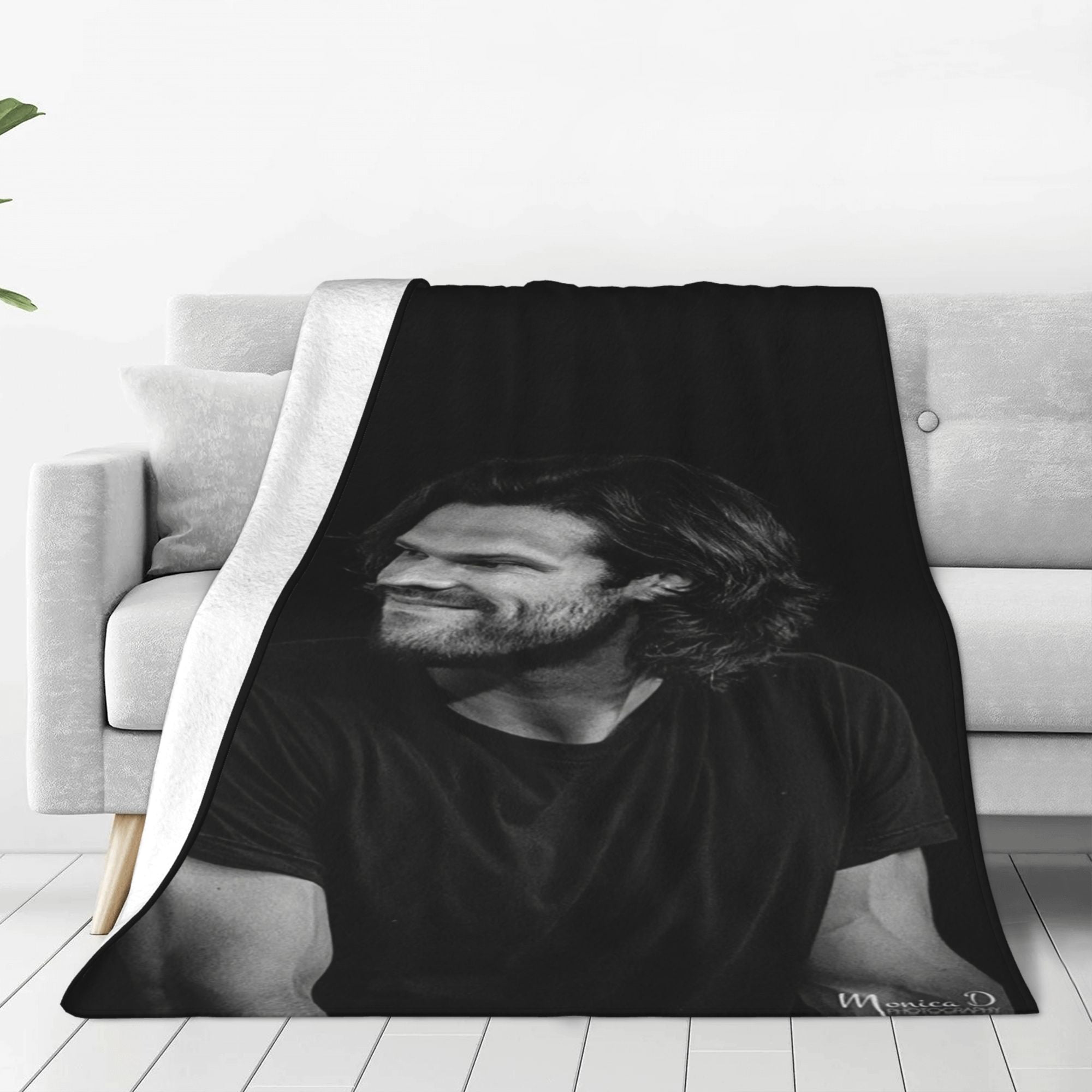 Jared Padalecki Throw Blanket Soft Plush Travel Blanket For Bedroom ...