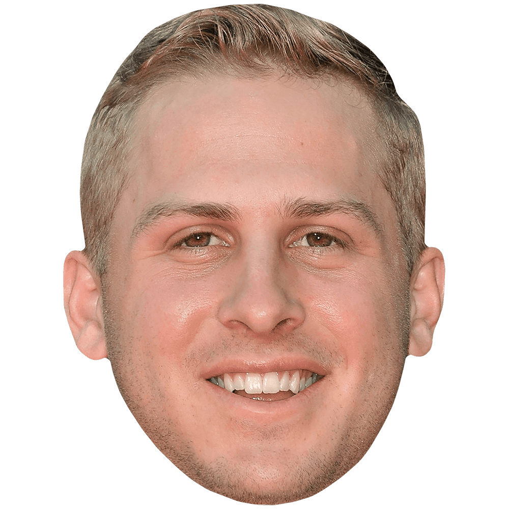 Jared Thomas Goff (Smile) Big Head. Larger than life mask. - Walmart.com