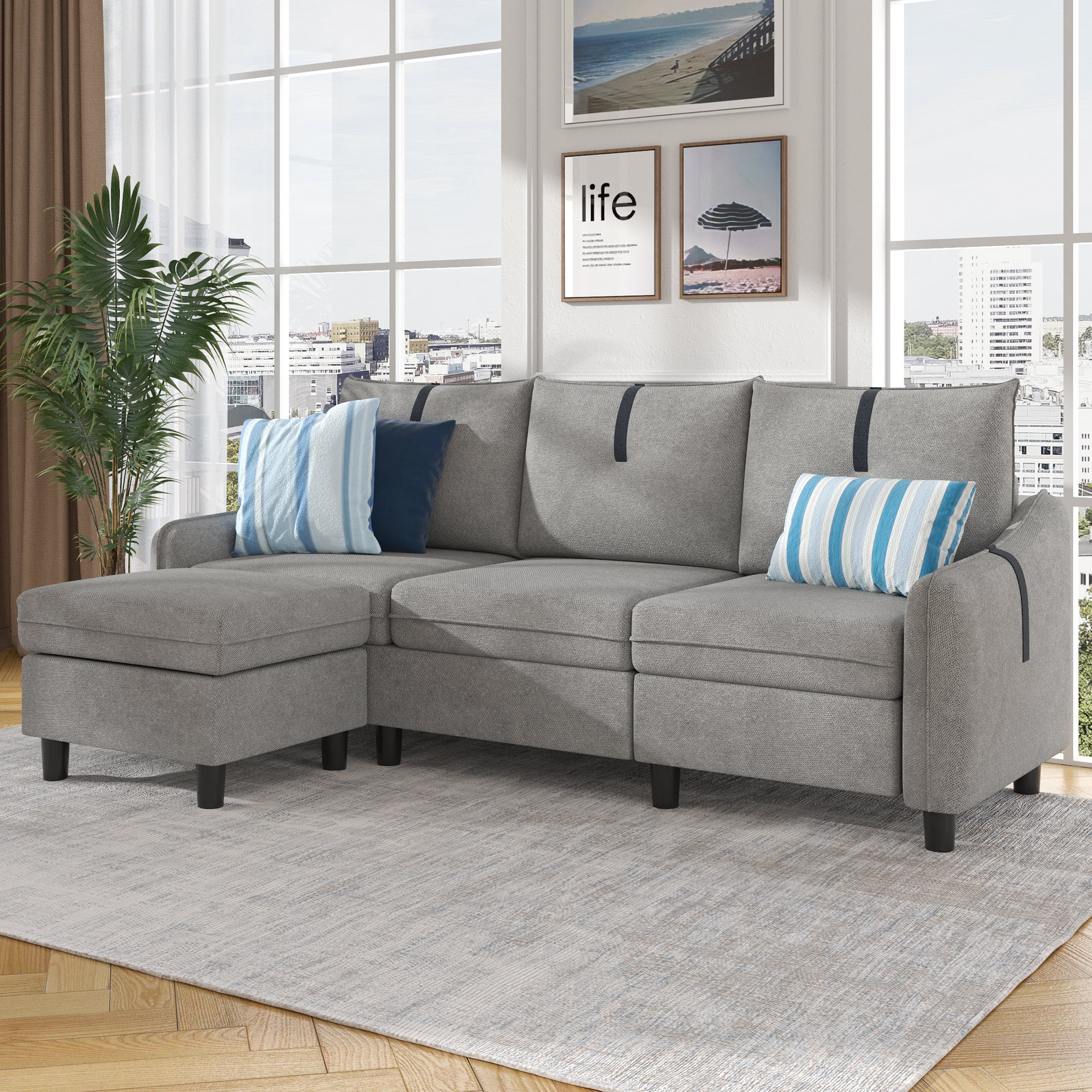 Jarenie Sherpa sofa, Sectional sofa, Sleeper sofa, Sectional sofa with ...