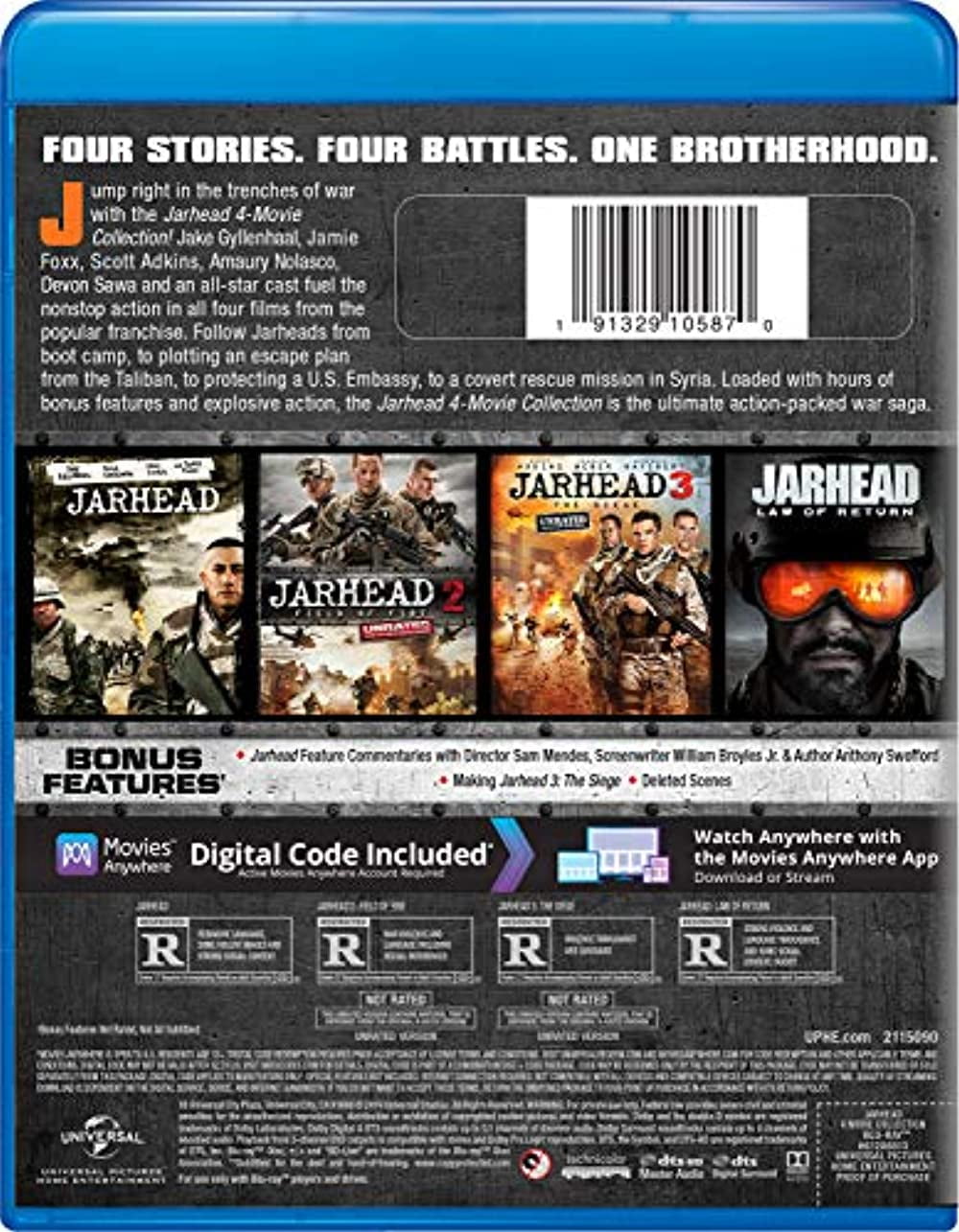 Pre-Owned Jarhead: 4-Movie Collection (Blu-ray) - Walmart.com