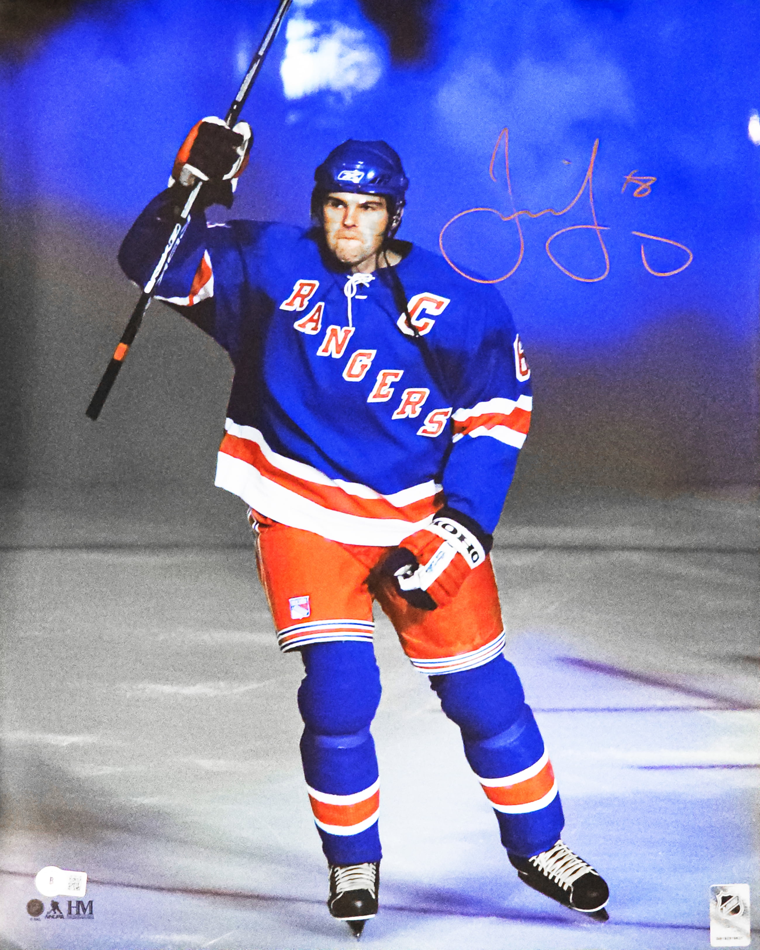 Jaromir Jagr Autographed 16x20 Photo New York Rangers Beckett BAS ...