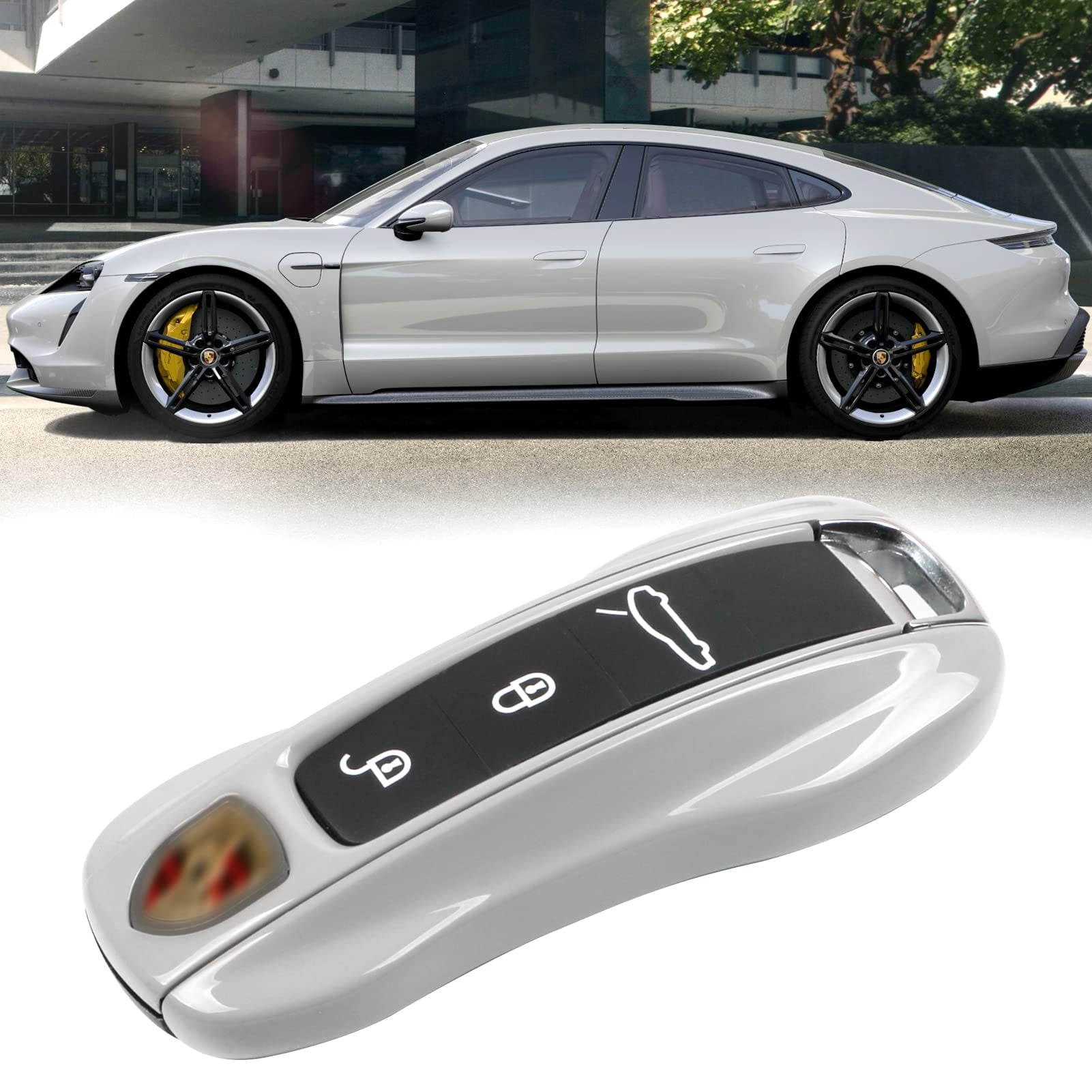 Jaronx Compatible Porsche Key Fob Cover, Compatible Porsche Cayenne ...