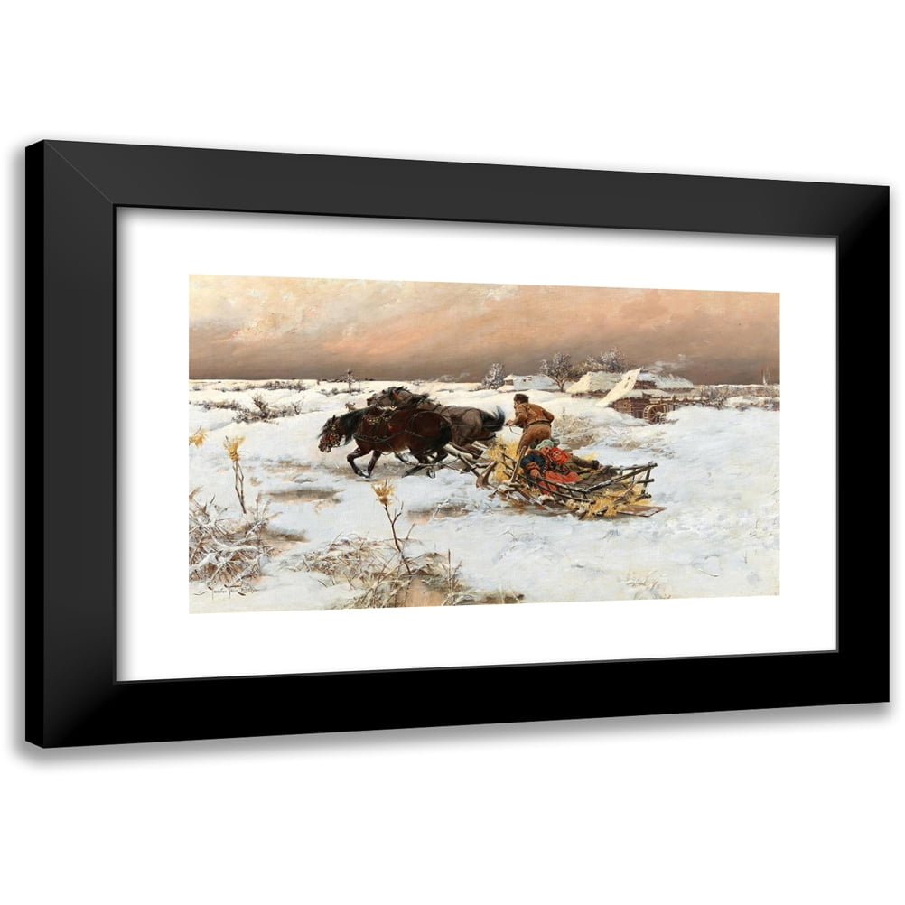 Jaroslav Julius Friedrich Vešín 24x15 Black Modern Framed Museum Art ...