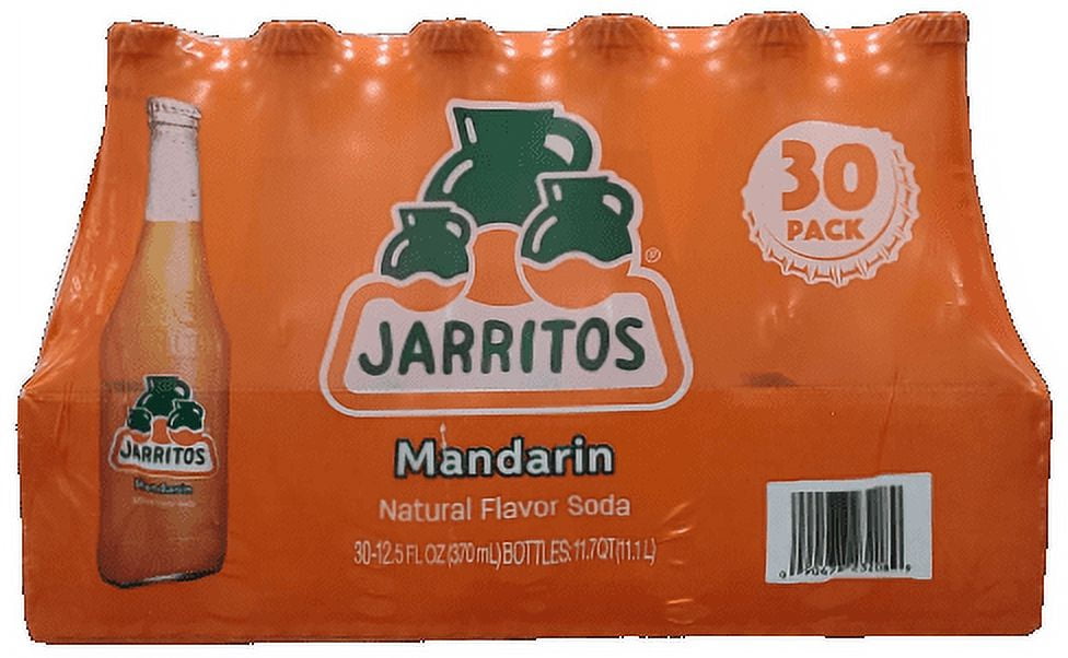 Jarritos Mandarin Soft Drinks - 30 Count Box, Single Bottled 12.5 oz ...