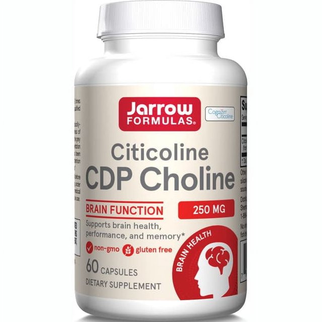 Jarrow Formulas Gluten Free CDP Choline Supplement, Supports Brain ...