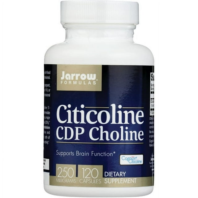 Jarrow Formulas Citicoline, Supports Brain Function, 250 mg, 120 Caps ...