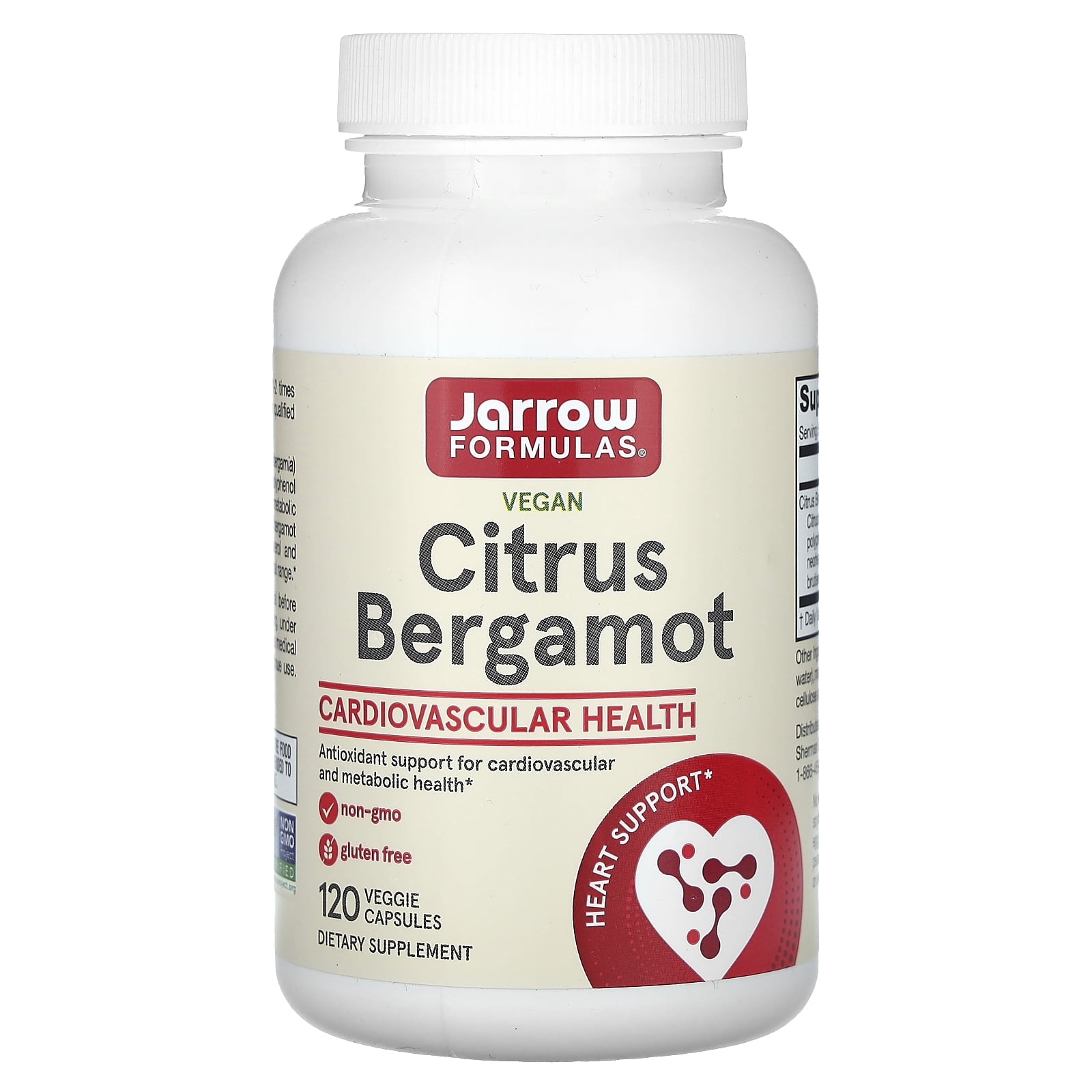 Jarrow Formulas Citrus Bergamot 500mg Cholesterol Capsules ...