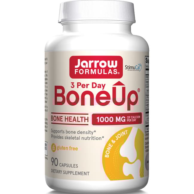 Jarrow Formulas BoneUp, 3 Per Day Calcium Pills, 90 Caps for Bone ...