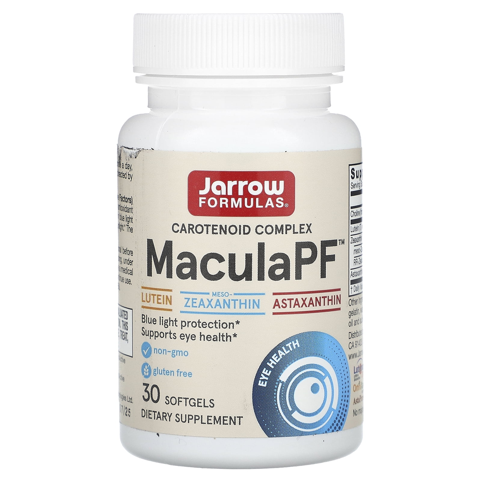 Jarrow Formulas Carotenoid Complex Maculapf - Eye Protection & Health ...