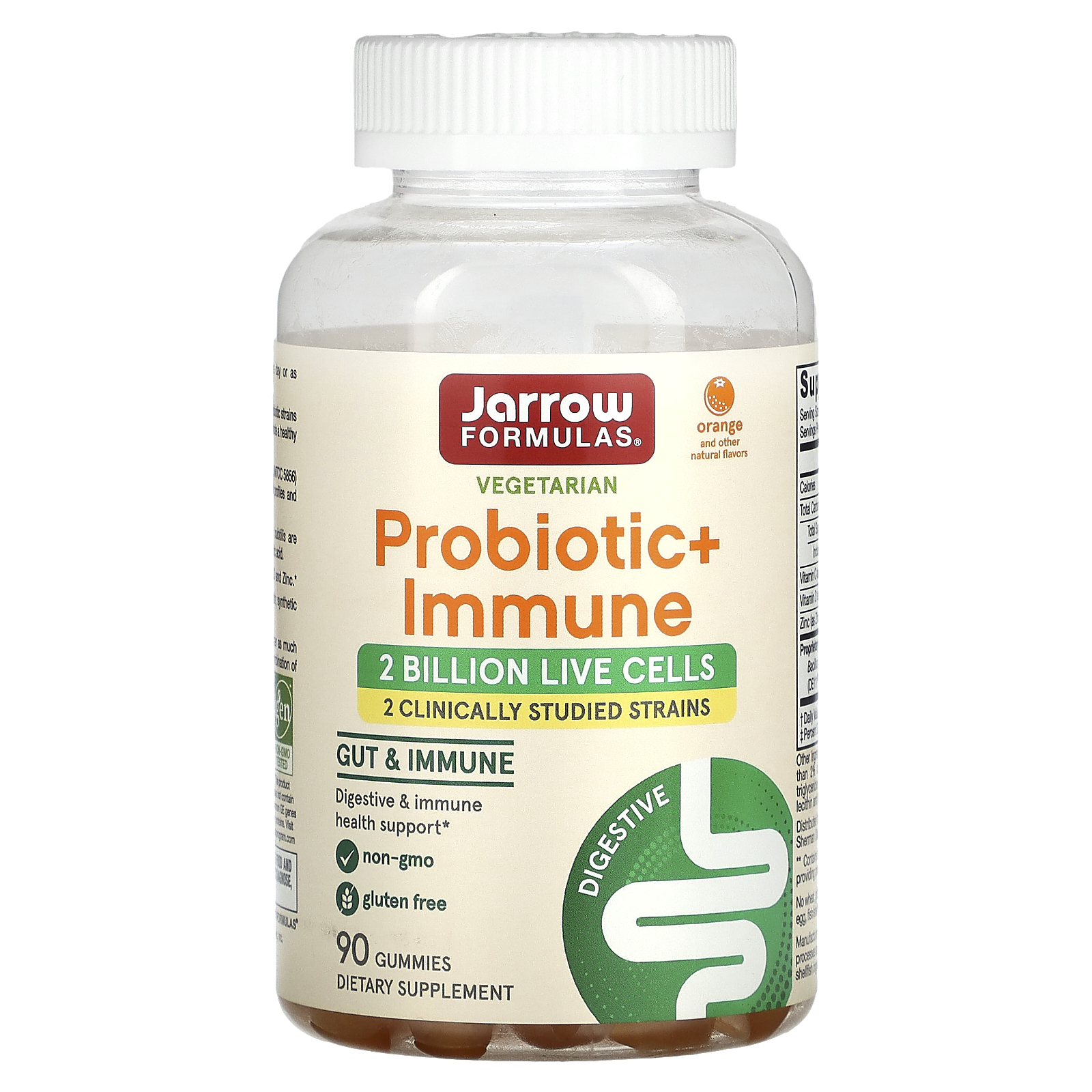 Jarrow Formulas Probiotic + Immune, Orange, 90 Gummies - Walmart.com