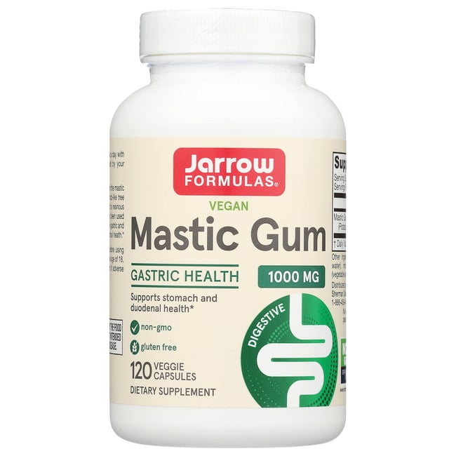 Jarrow Formulas, Inc. Vegan Mastic Gum 1,000 mg 120 Veg Caps - Walmart.com