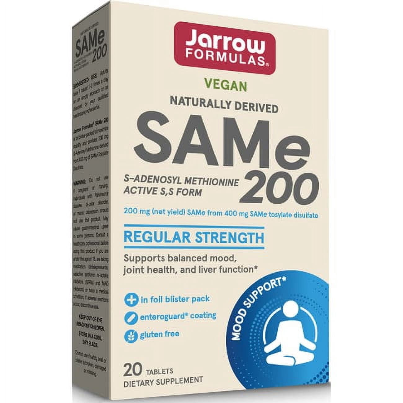 Jarrow Formulas, Inc. Vegan Naturally Derived Same 200 Regular Strength ...