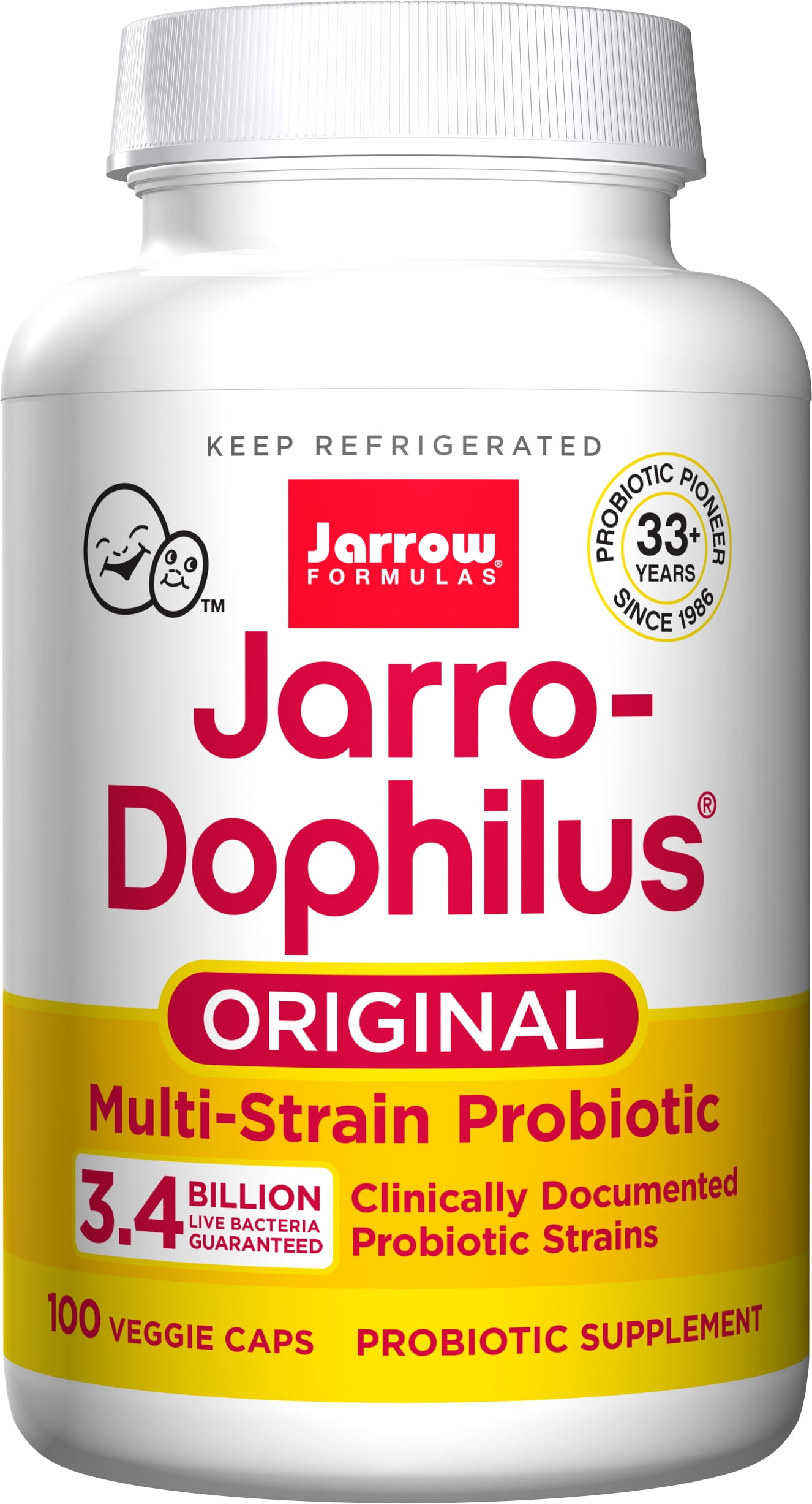 Jarrow Formulas Jarro-Dophilus Original, Multi-Strain Probiotic, 3.4 ...