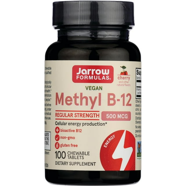 Jarrow Formulas Methyl B-12 500 mcg, Supports Brain Cells and Nerve ...