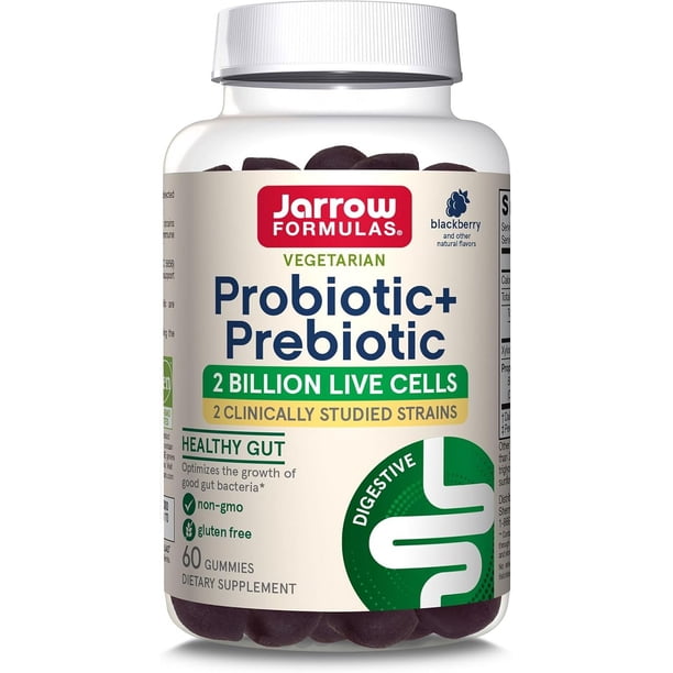 Jarrow Formulas Probiotic+ Prebiotic 2 Billion Live Cells Supplement ...