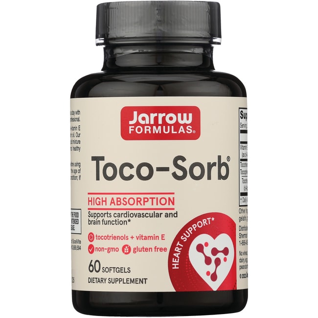 Jarrow Formulas - Toco-Sorb Mixed Tocotrienols and Vitamin E 60 mg ...