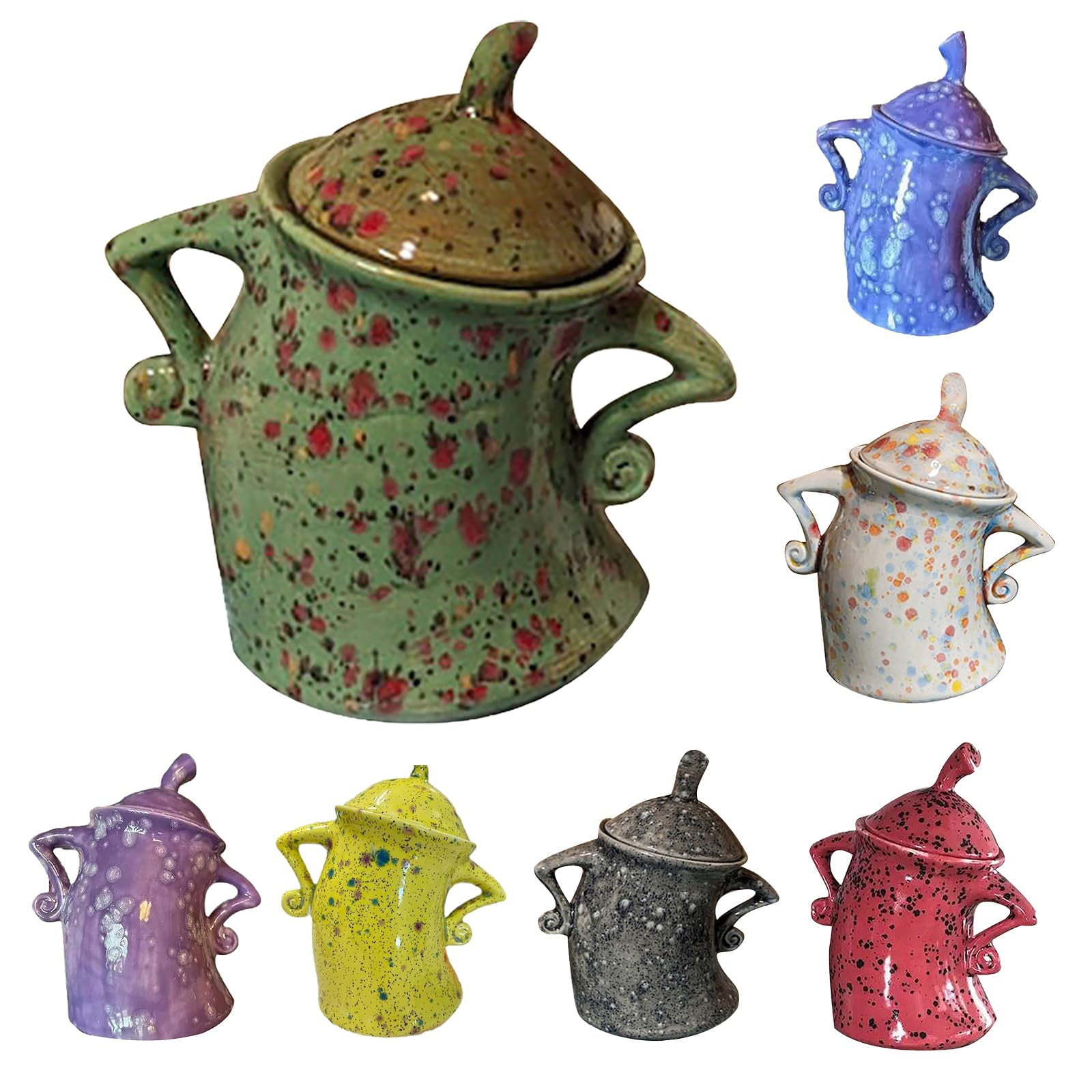 Jars and Canisters with Attitude, Large Tea Coffee Jug with Lid, Good ...