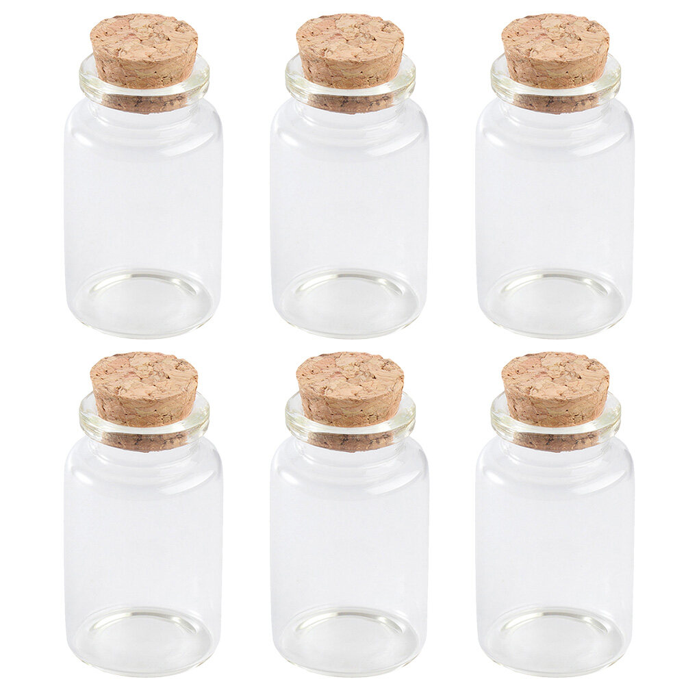 Jars Jar Cork Bottles Storage Food Mini Kitchen Vials Favors Tea Bottle ...