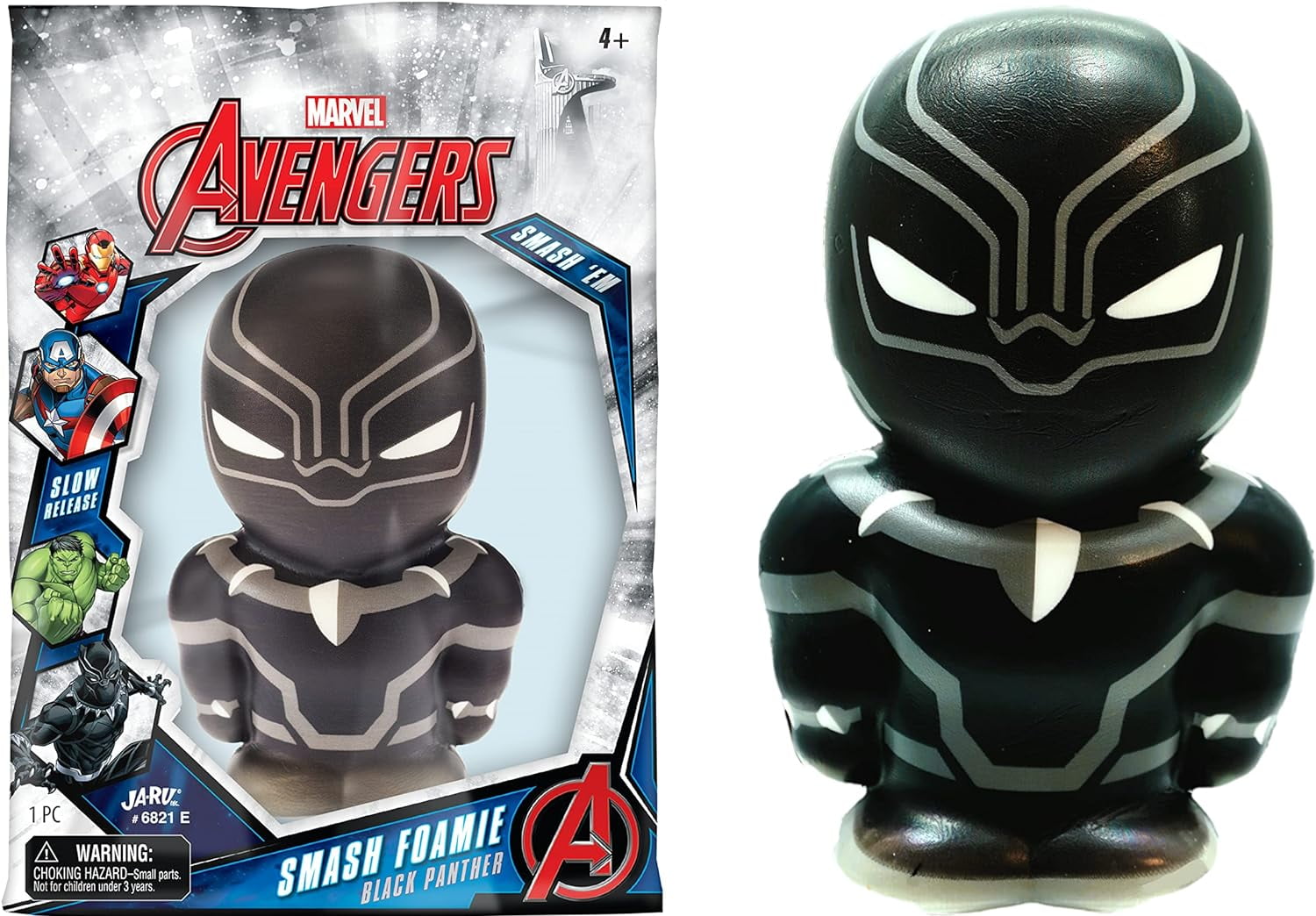 Jaru Marvel Avengers Figures Large 5.5" Foam Ball (1 Black Panther ...