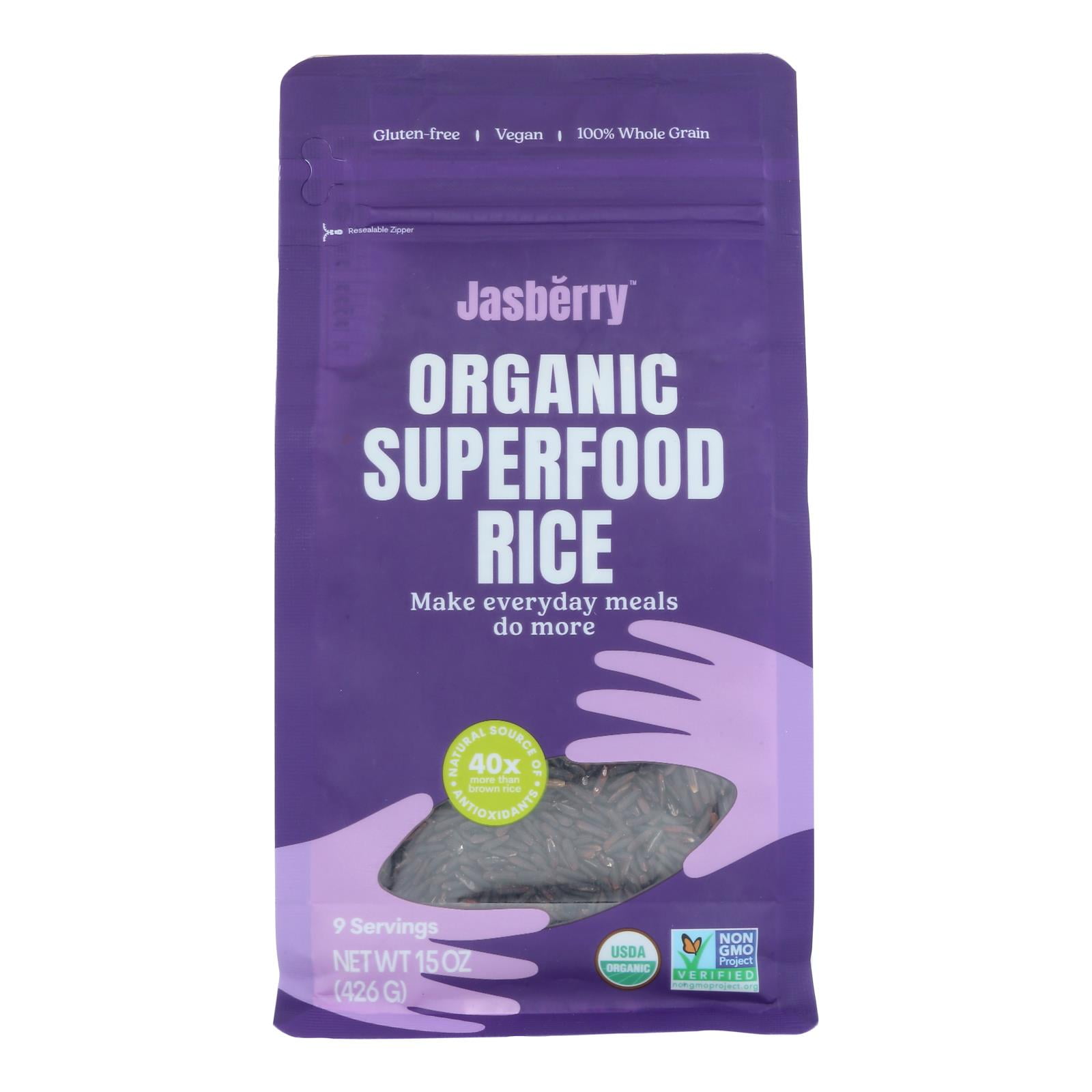 Jasberry Organic Superfood Rice – 15 oz | Nutrient-Rich, Non-GMO ...