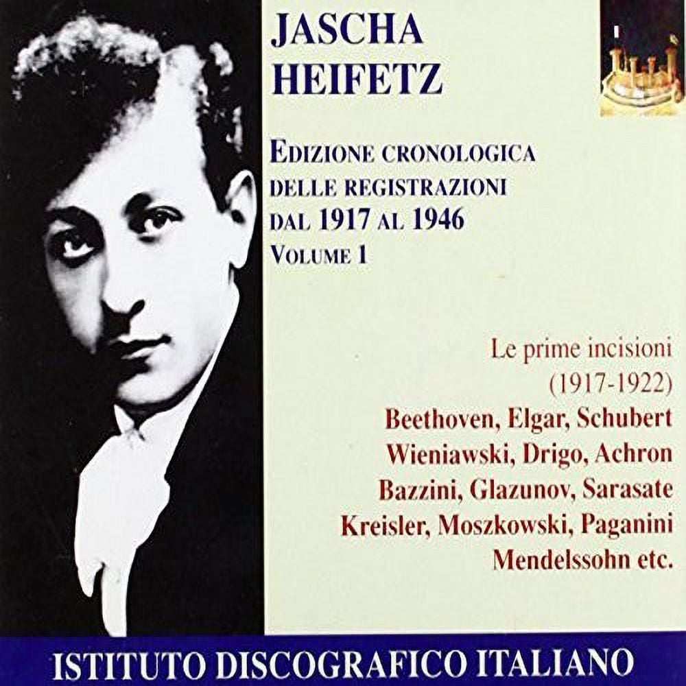 Jascha Heifetz - Violin Recital: Heifetz Jasch - Music & Performance ...