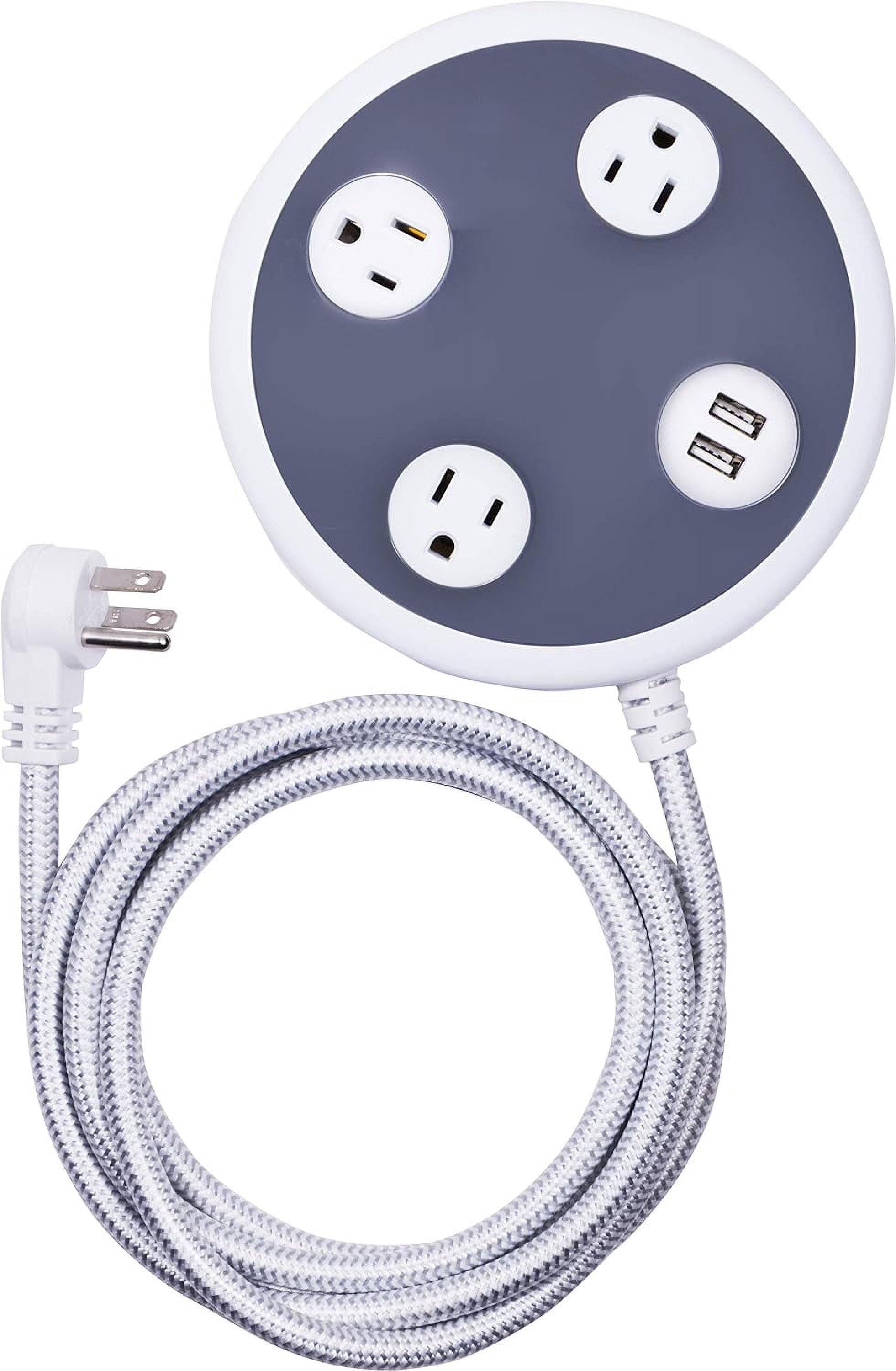 Jasco Surge Protector Power Strip with USB Charger, 3 Outlets, 2 USB ...