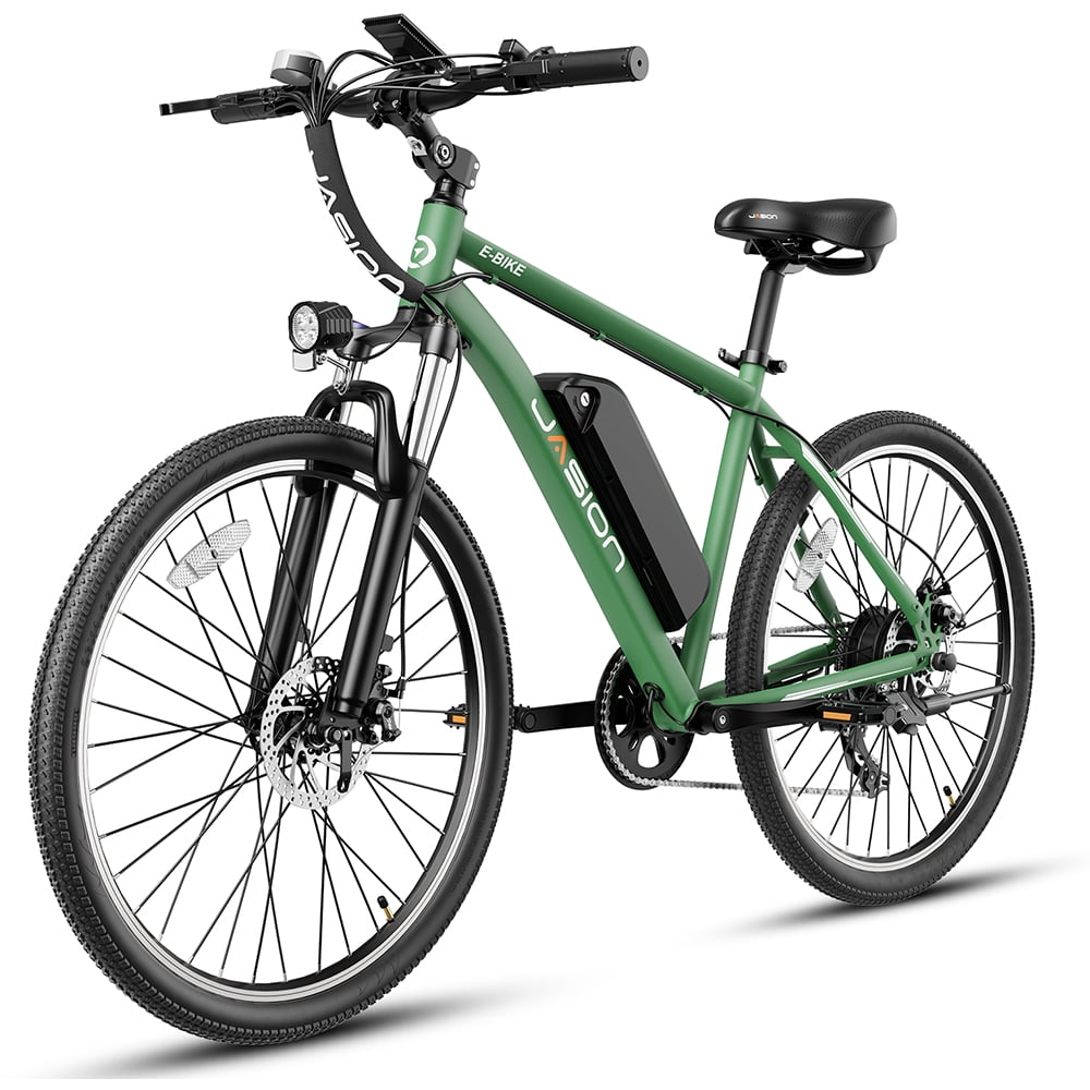 Jasion Electric Mountain Bike for Adults, 26" Tires, 350W Brushless ...