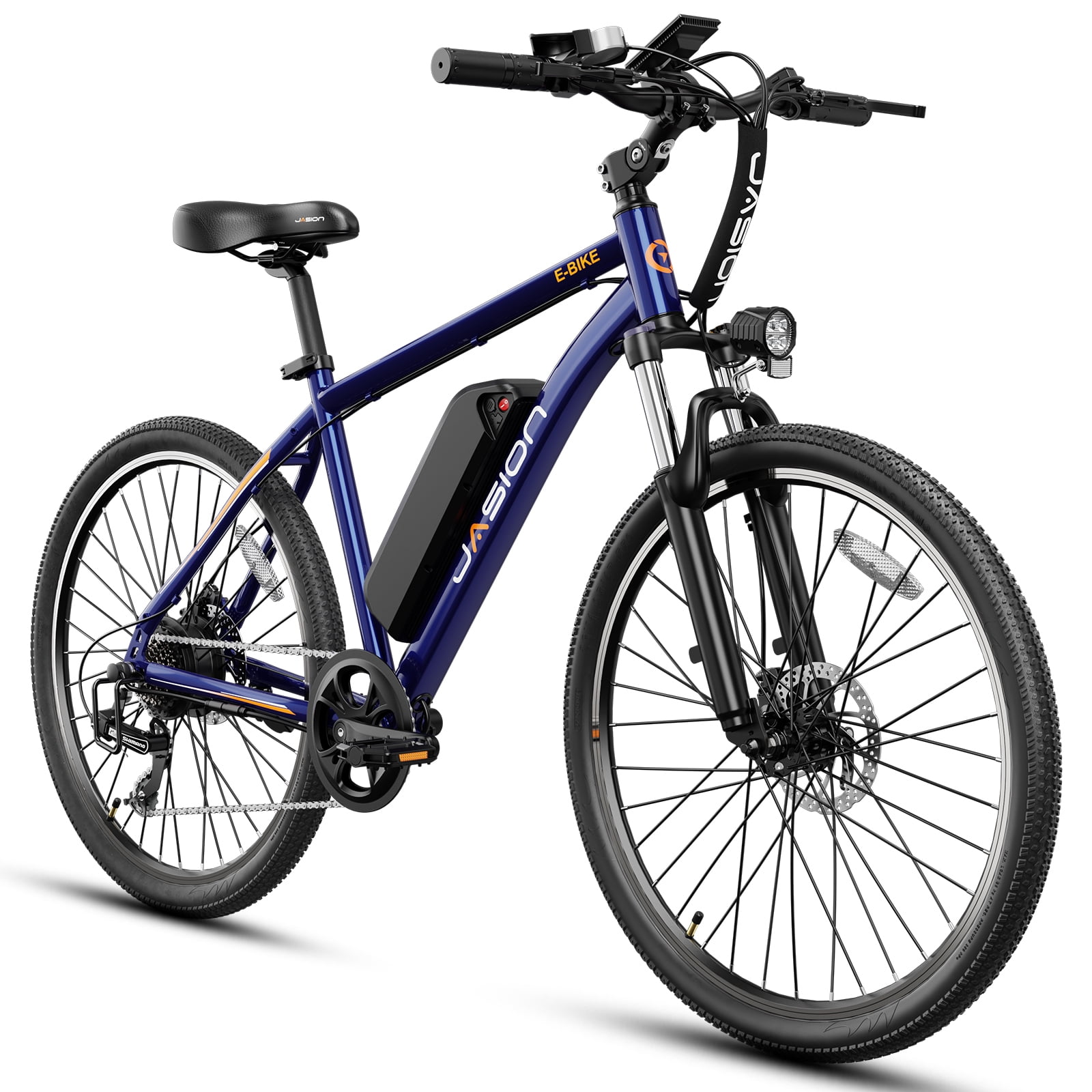 Jasion Electric Mountain Bike for Adults, 350W Brushless Motor, 40Miles ...