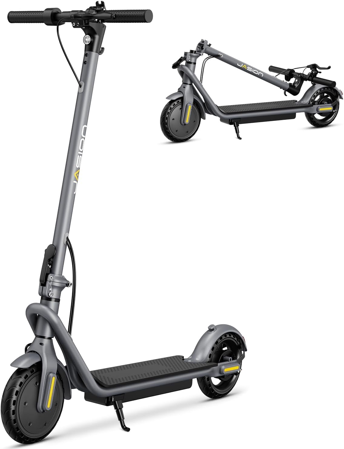 Jasion JS2 Electric Scooter, 19-25 Miles Range, 15.5/22MPH Max Speed, 500W/850W Peak Adult ...