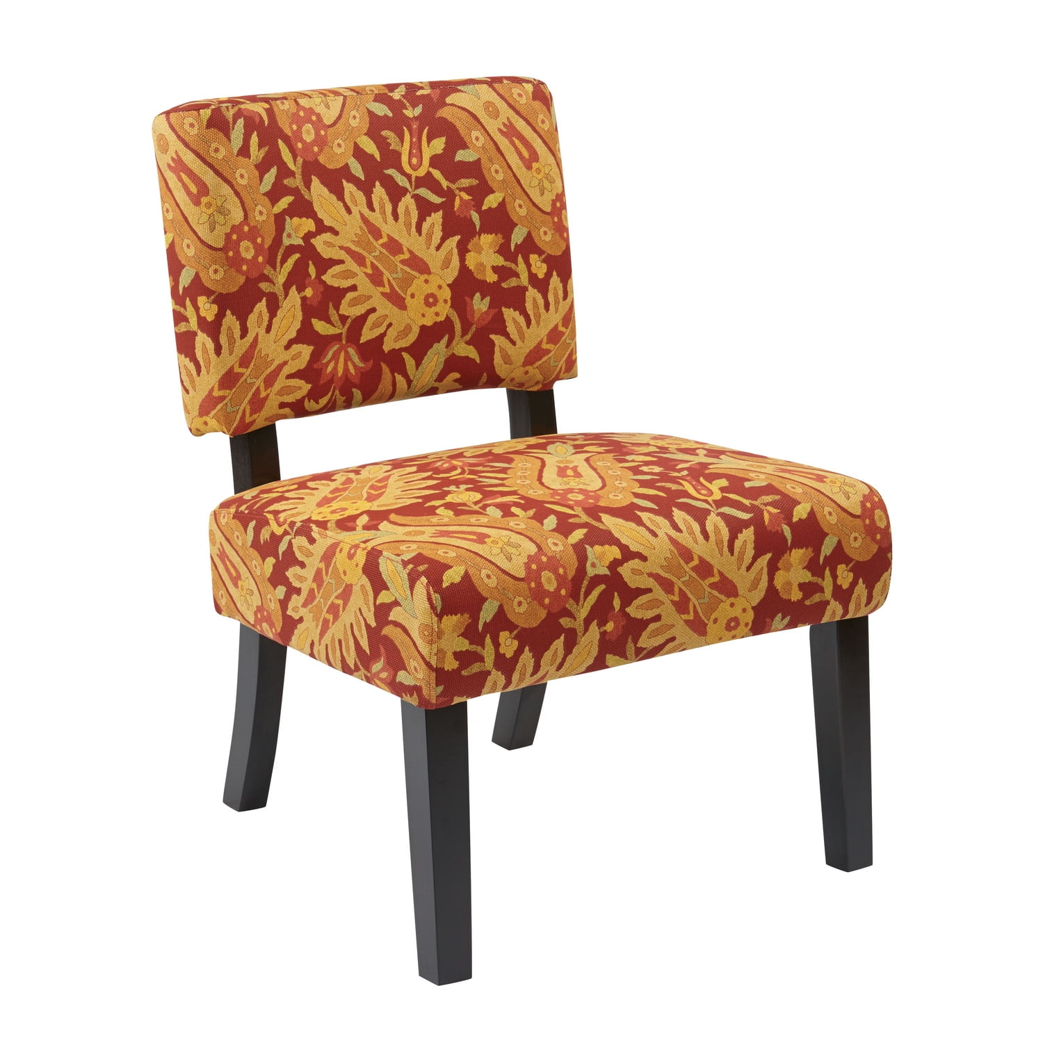 Jasmine Accent Chair-Color:Floral Cinnabar - Walmart.com