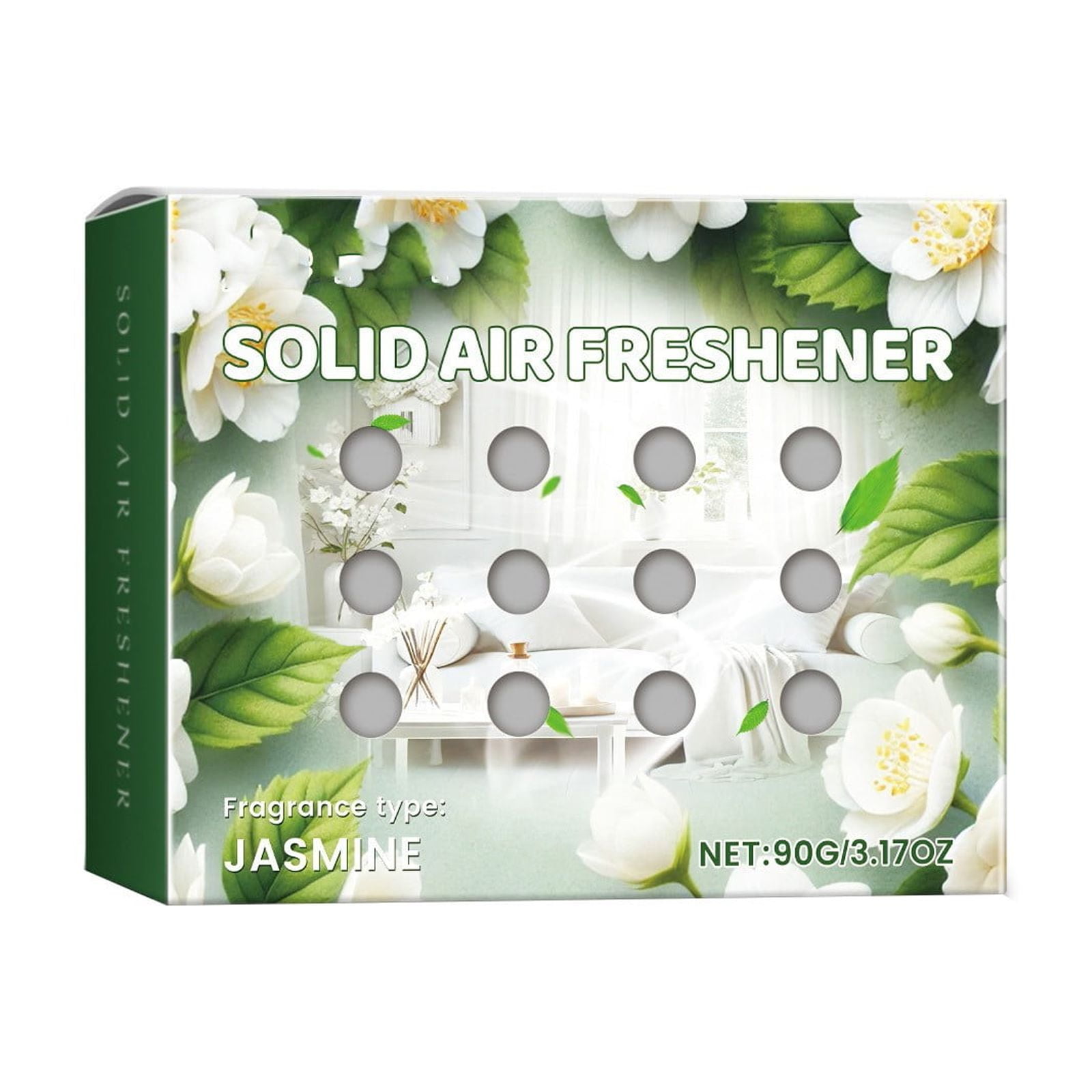 Jasmine Air Freshener Gel, 30-Day Continuous Odor Neutralizer for Cars ...