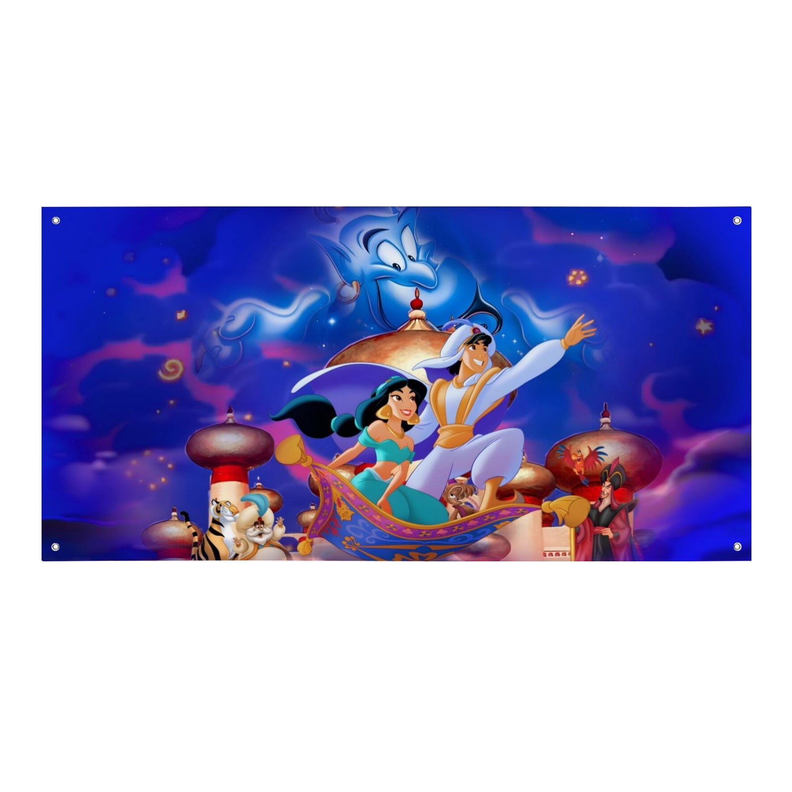 Jasmine Aladdin Princess-Theme Backdrops Banner Birthday Party Decor ...