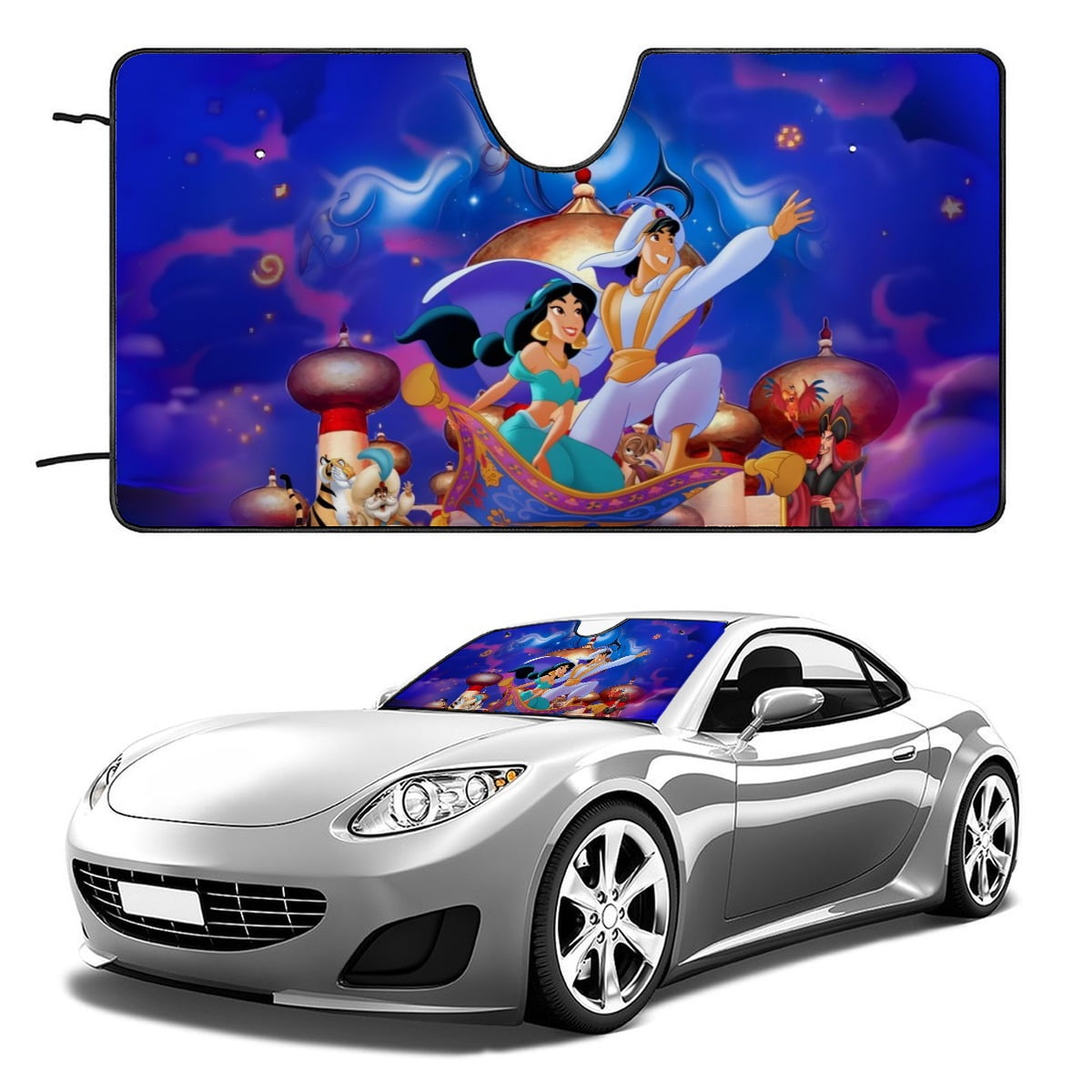 Jasmine Aladdin Princess-theme Windshield Sun Shade Front Protector ...