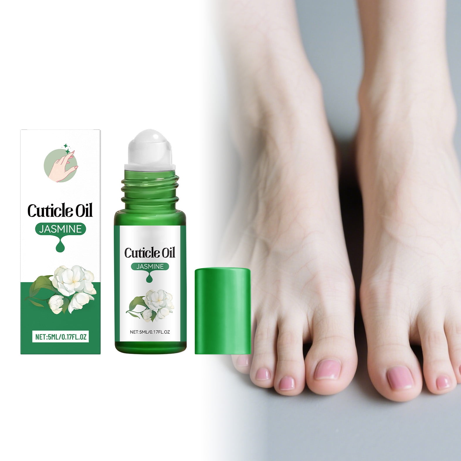 Jasmine Flavored Nail & Cuticle Oil, 5ml - Nourishing, Strengthening ...