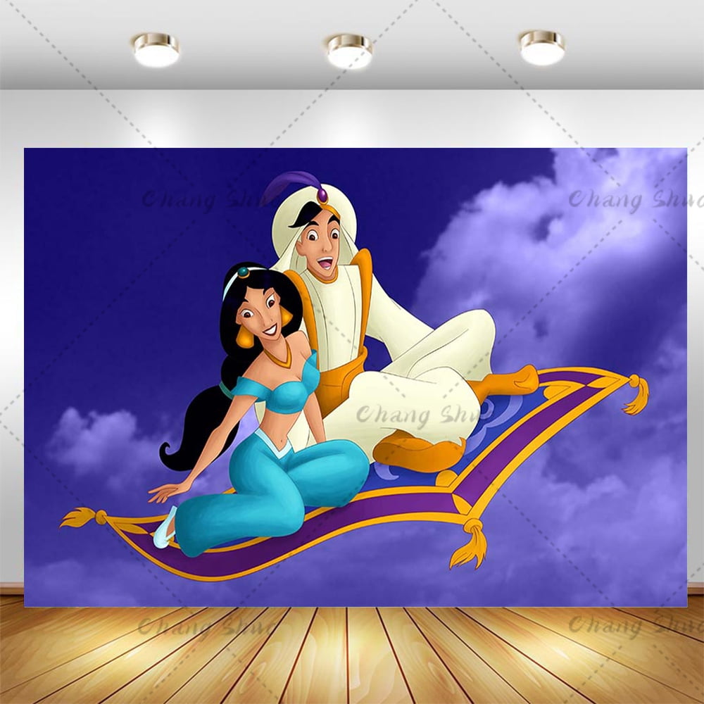 Jasmine Happy Birthday Backdrop Vinyl Party Supplies Backdrops for ...