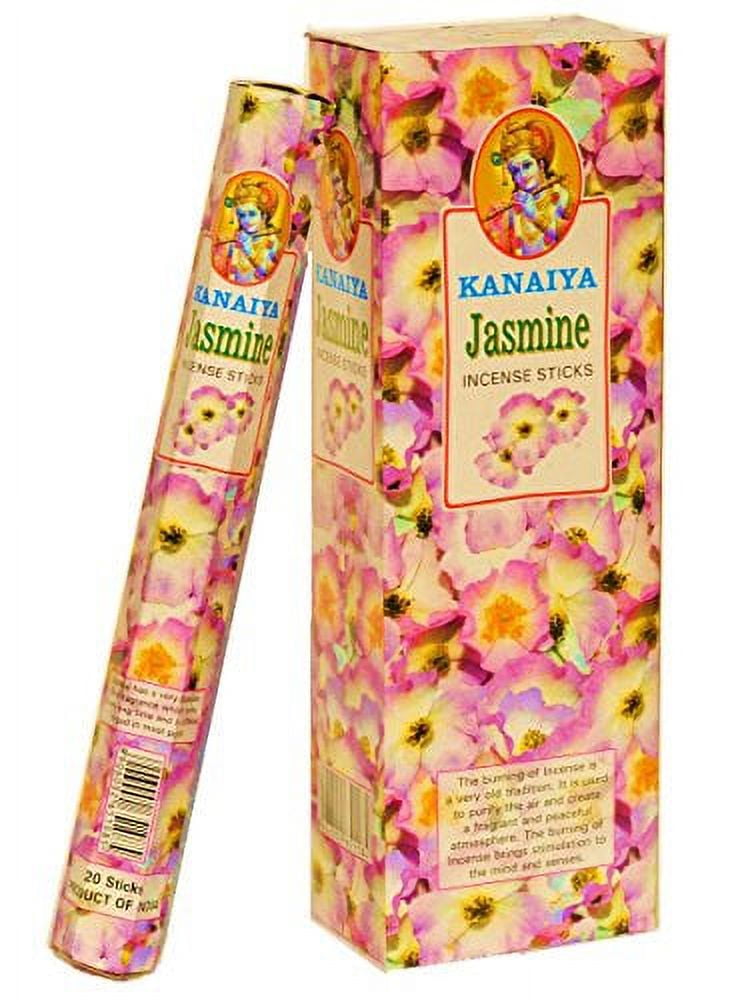 Jasmine Incense Sticks from India - 120 Sticks - Made from Natural ...