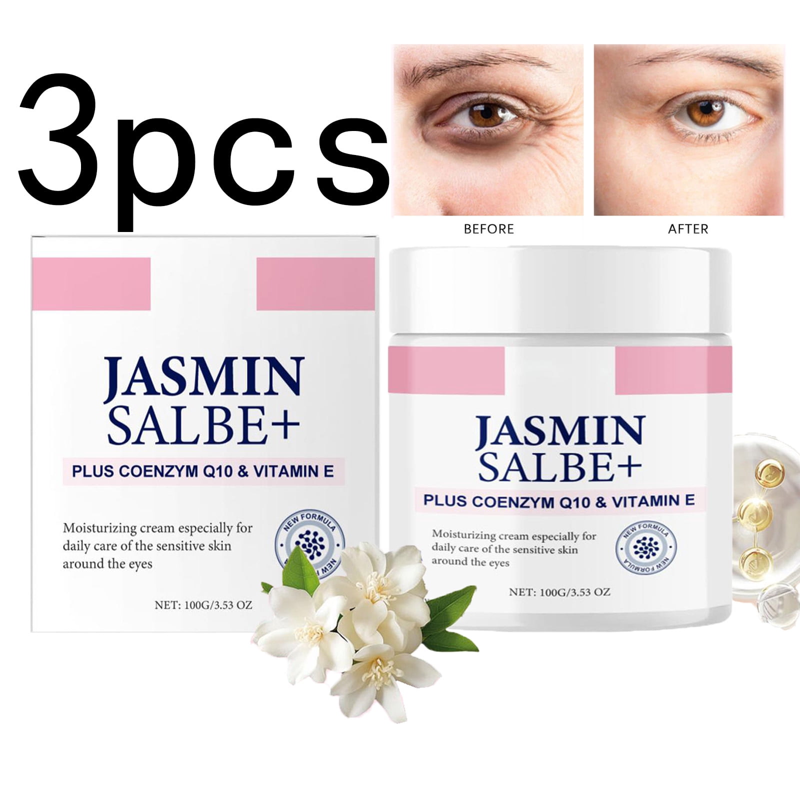 Jasmine Ointment Eyes,Jasmine Ointment,Collagen Eye Cream for All Ages ...
