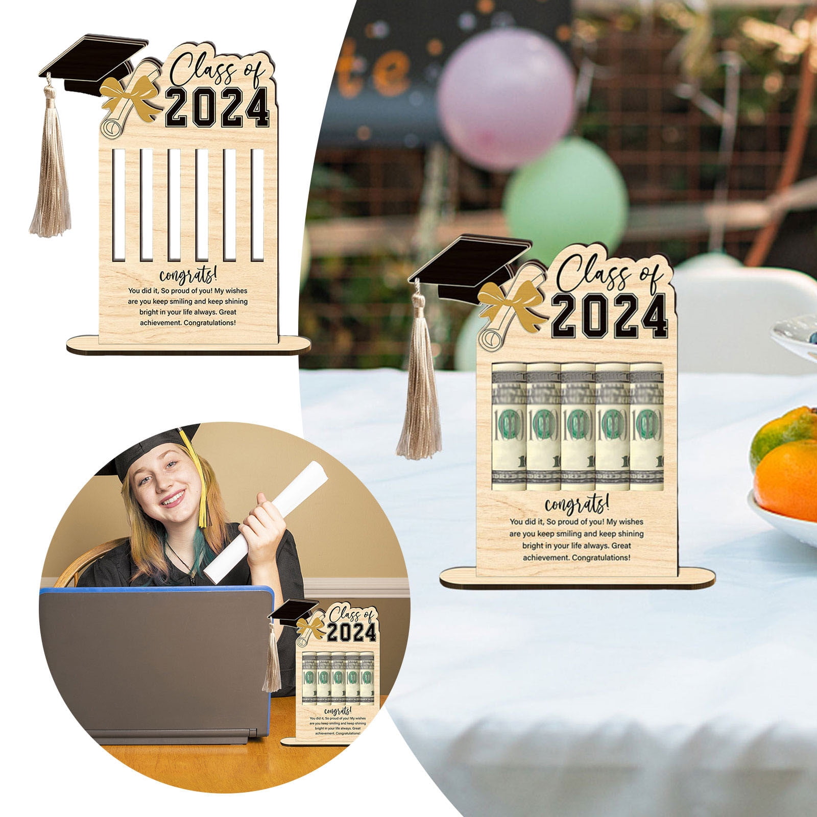 Jasmine Ornament Q Christmas Ornament 🎓2024 Graduation Holder For ...