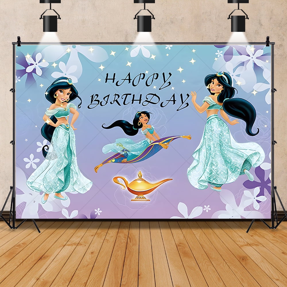 Jasmine Princess Backdrop Banner Party Supplies Poster Movie Theme ...