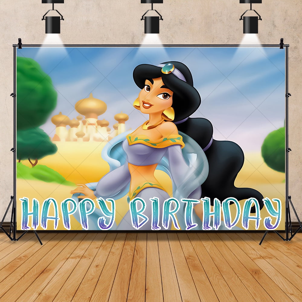 Jasmine Princess Backdrop Banner Party Supplies Poster Movie Theme ...