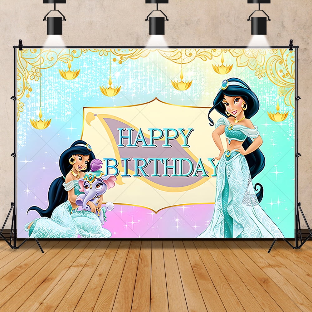 Jasmine Princess Backdrop Banner Party Supplies Poster Movie Theme ...