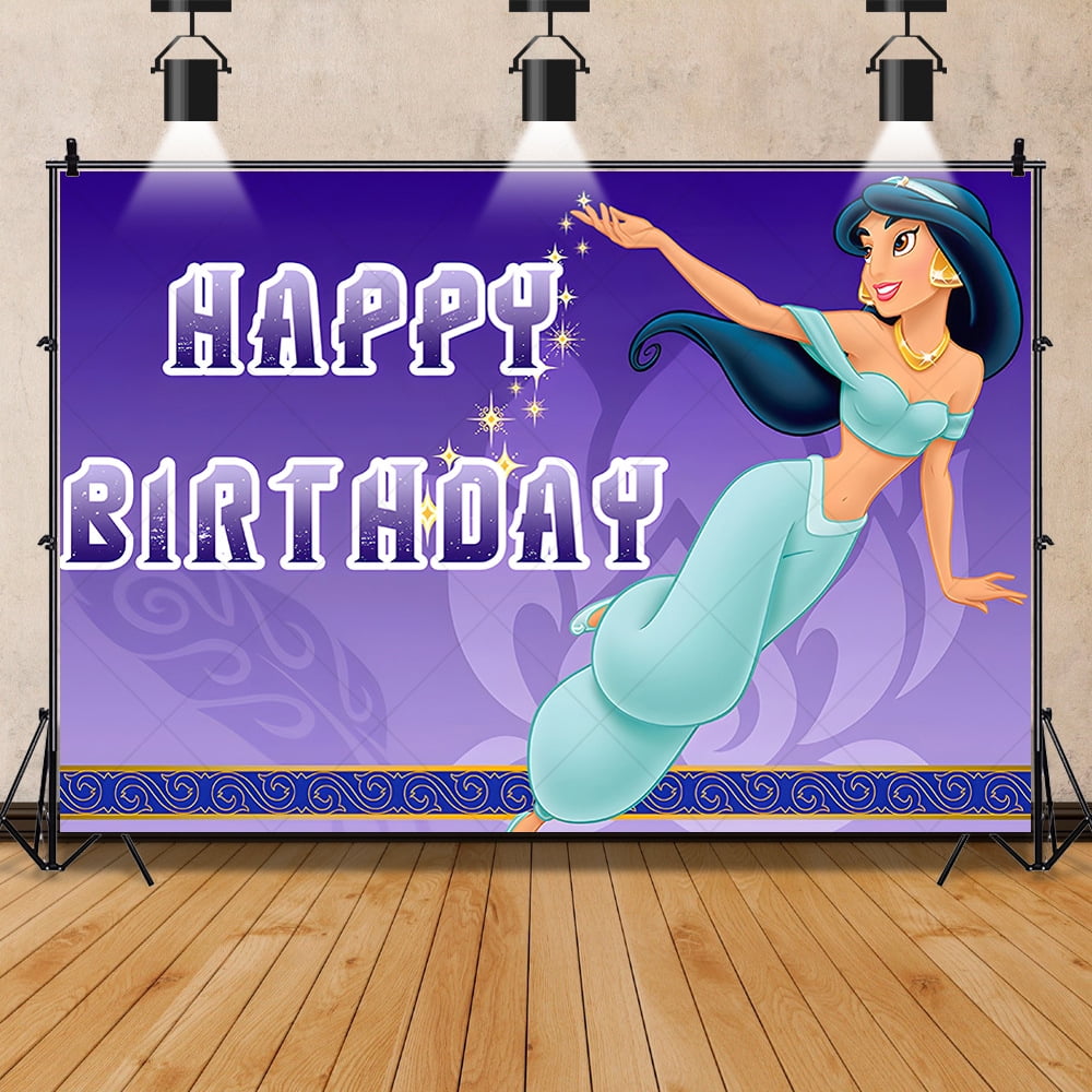 Jasmine Princess Backdrop Banner Party Supplies Poster Movie Theme ...