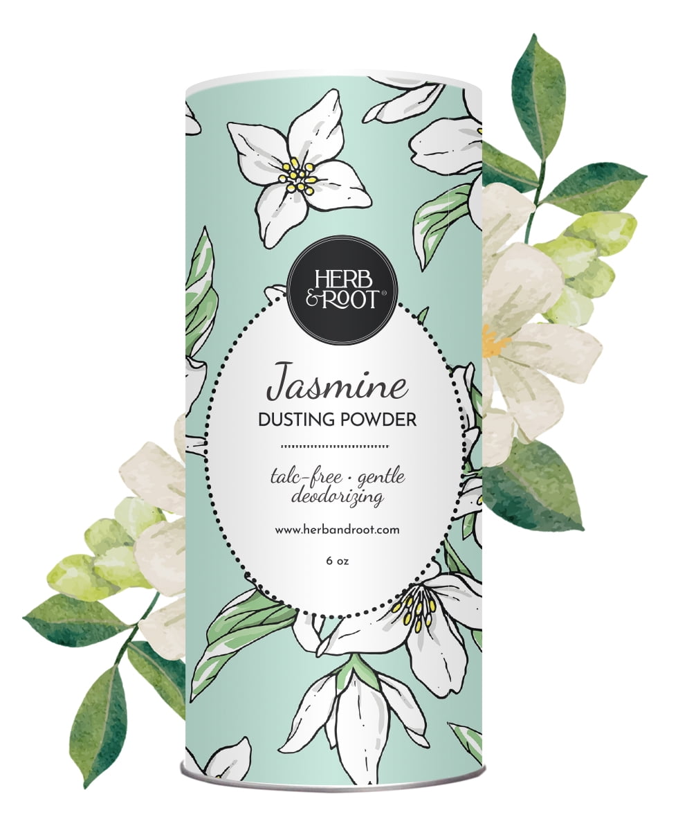 Jasmine Talc-Free Dusting Powder with Arrowroot & Oats - Soothing Body ...