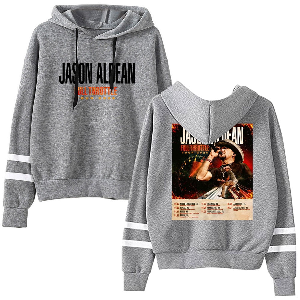 Jason Aldean 2026 Full Throttle Tour Hoodie Pullover Long Sleeve ...