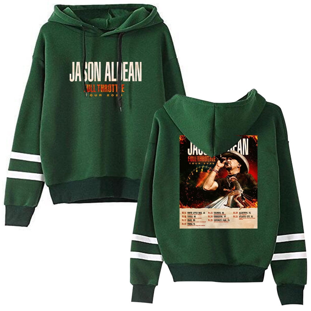 Jason Aldean 2026 Full Throttle Tour Hoodie Pullover Long Sleeve ...