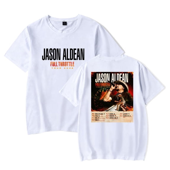 Jason Aldean 2026 Full Throttle Tour Tee Unisex Crewneck Short Sleeve ...