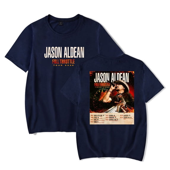 Jason Aldean 2026 Full Throttle Tour Tee Unisex Crewneck Short Sleeve ...